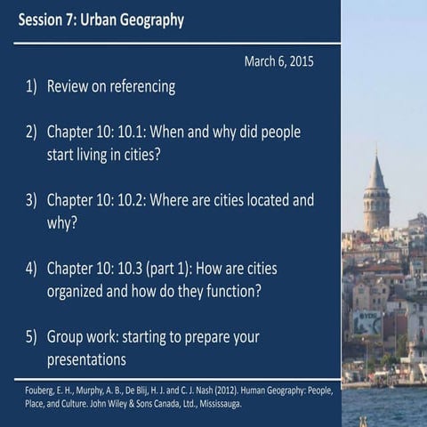 Evolution of Town, Cities and Urban: World Perspective | PPSX