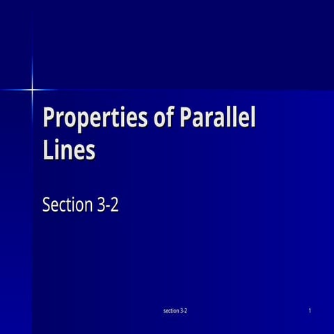 Geo 3-2 Properties of Parallel Lines.ppt