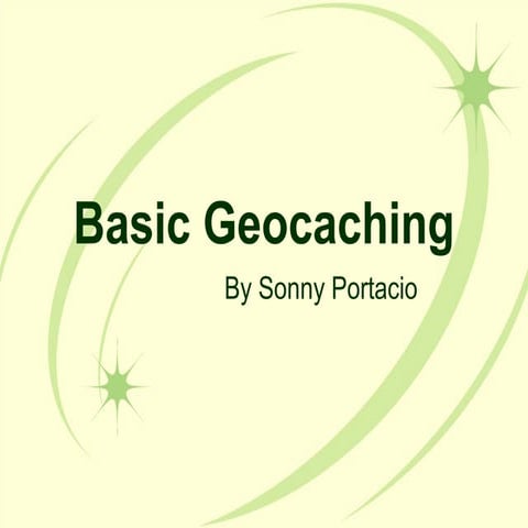 Geocaching basics 2 | PPT