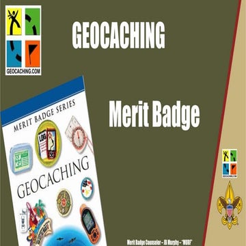 Geocaching citb mb presenatation day 2 | PPTX