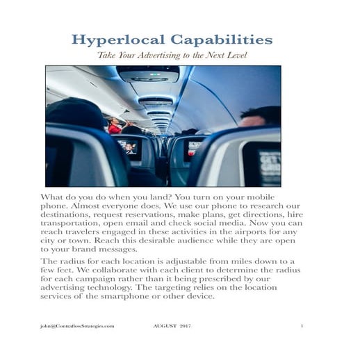 Hyperlocal Advertising Capabilities | PDF