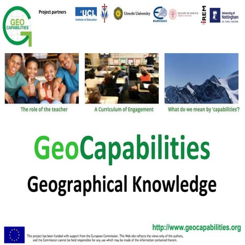 Geocapabilities: identifying geographical knowledge | PPT