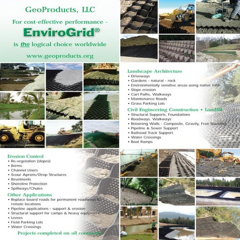 Geoceldas Envirogrid Ficha Tecnica | PDF