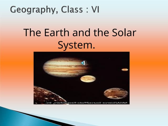 THE EARTH IN THE SOLAR SYSTEM, GRADE 6, CBSE | PDF