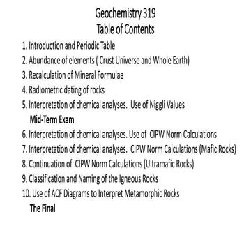 Geochem all Labs. Lab for geochemistry a branch | PDF