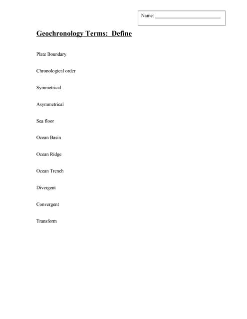 Geography terms | DOC