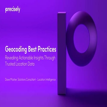 Geocoding Best Practices for Financial Services – Revealing Actionable ...