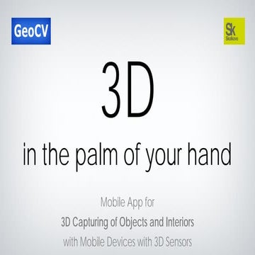 GeoCV - Mobile 3D Capture | PPT