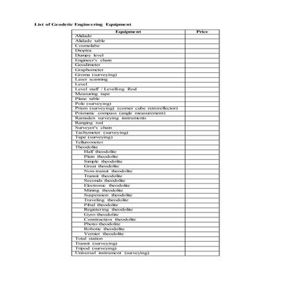 Geodetic equipment-and-books | PDF