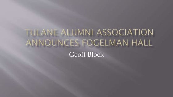 Geoff Block, Manager at Rlb squared, llc