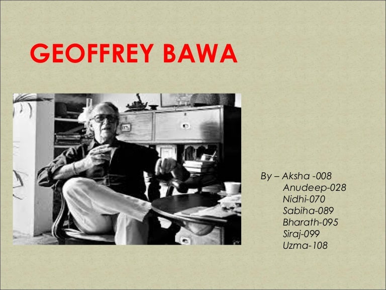 Geoffrey bawa