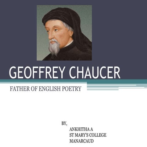 Geoffrey chaucer | PPTX