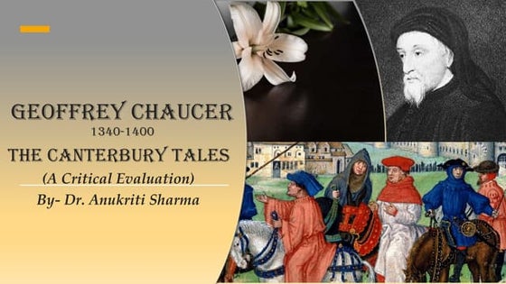 Age of Chaucer poetry and the Canterbury tales | PPT