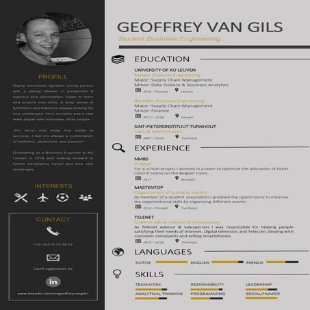 Geoffrey van Gils Resume | PDF