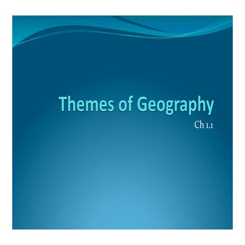 Geog Ch 1 1 | PPT