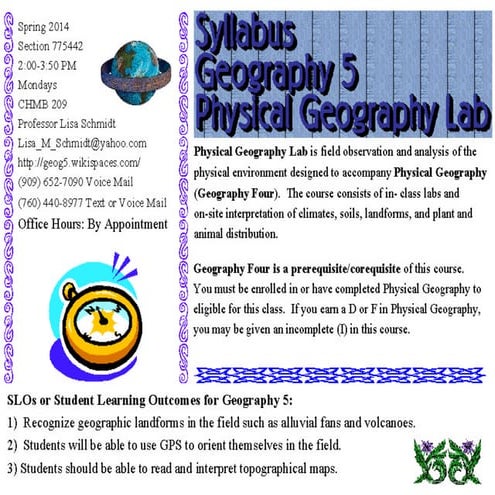 Geog 5 sp 2014 schmidt | PDF