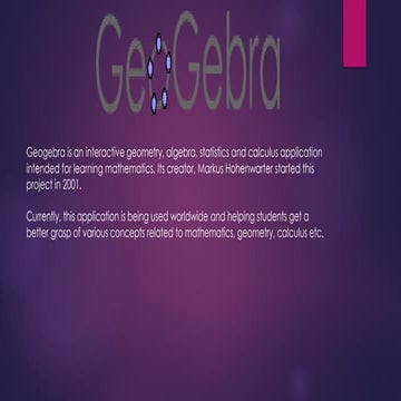 Geogebra | PDF