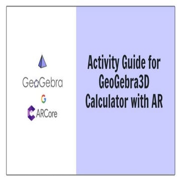 GeoGebra 3D AR Guide | PPTX