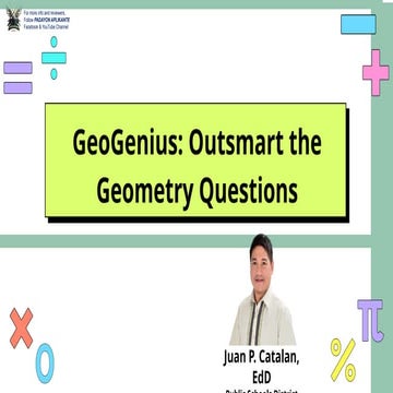 GEOGENIUS. Outsmart the geometry questions | PPTX