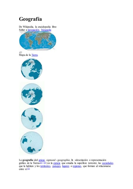 Geografía (Física y humana) | PPT