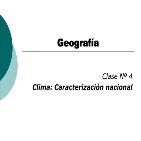 Geografía clase nº 4 | PPT