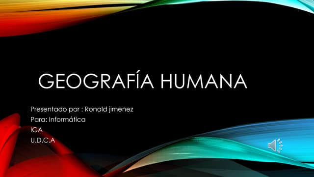 Geografía (Física y humana) | PPT
