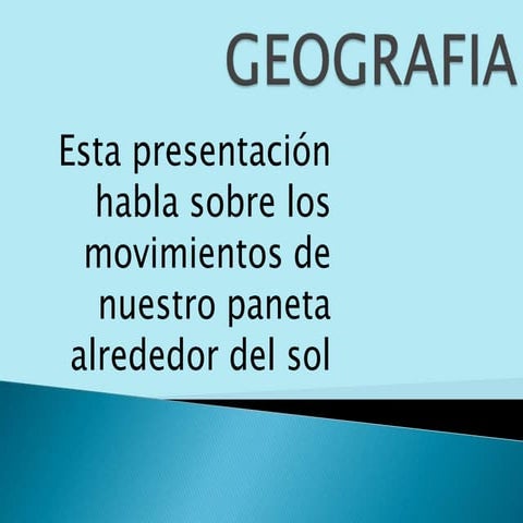 Movimientos de la tierra | PPTX