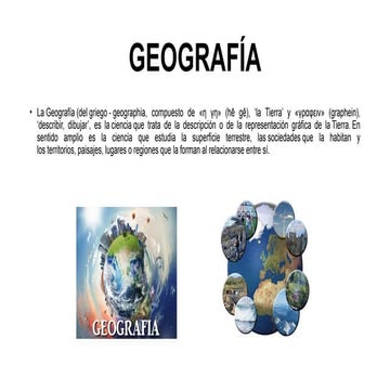 2 ramas de la geografia | PPTX