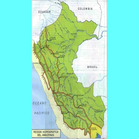 Mapa De Ubicación Del Río Amazonas