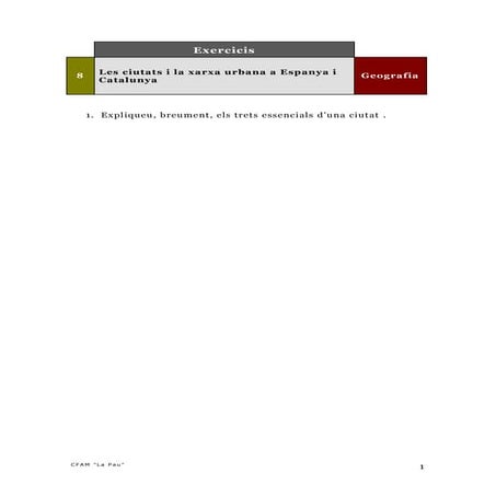 Geografia 08 exercicis | PDF