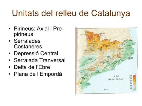 Geomorfología de Cataluña. Situación, límites y relievepptx | PPTX