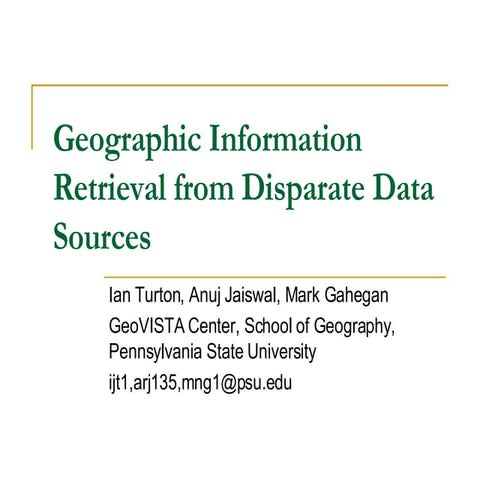 Geographic Information Retrieval Systems. | PDF