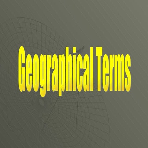 Geographical Terms | PPT
