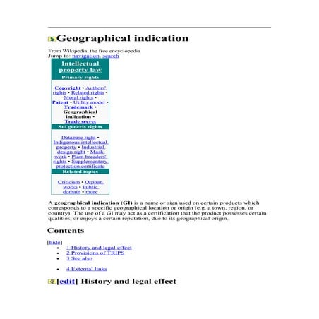 Geographical indicators | PPTX