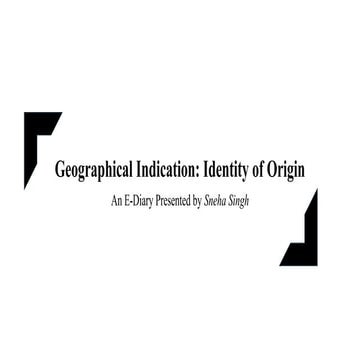 Geographical Indication of india under ipr | PPTX
