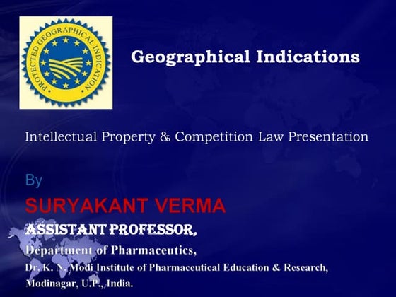 GEOGRAPHICAL INDICATION in ipr deta.docx | Geography | Science