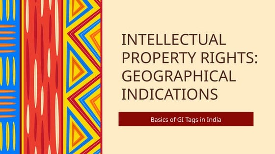 Geographical indication | PPTX | Geography | Science