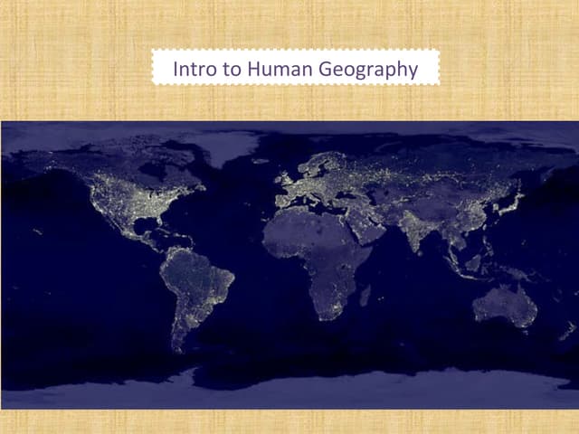 TYPES OF GEOGRAPHY | PPTX