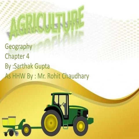 Agriculture for class 10 | PPSX
