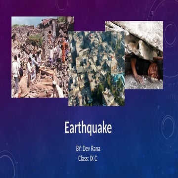 Geography -earthquake.pptx.............. | PPT