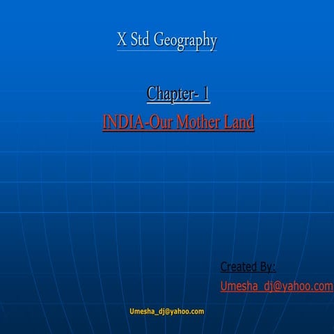 India our mother land-karnataka sysllabus | PPTX