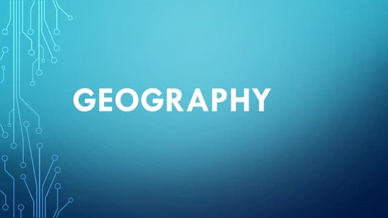 Definition, scope & purpose of Geography | PPT | Geography | Science