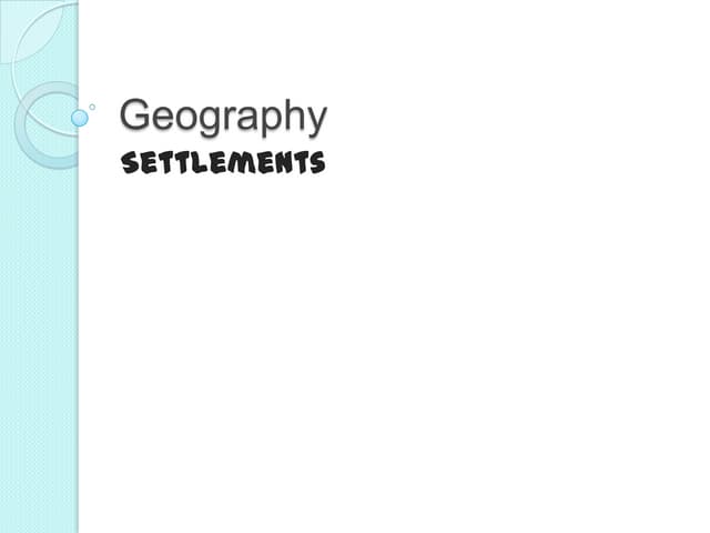 Types of settlement | PPTX