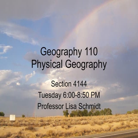 Geography 110 intro | PPT