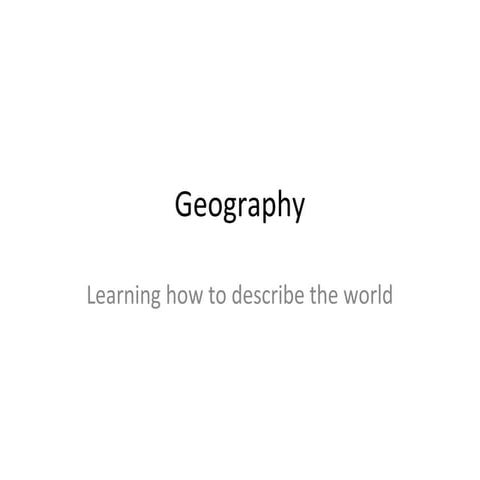 Geography 3 eso | PPT