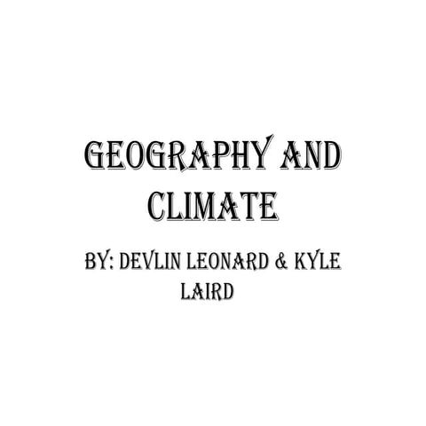 Geography and climate | PPT