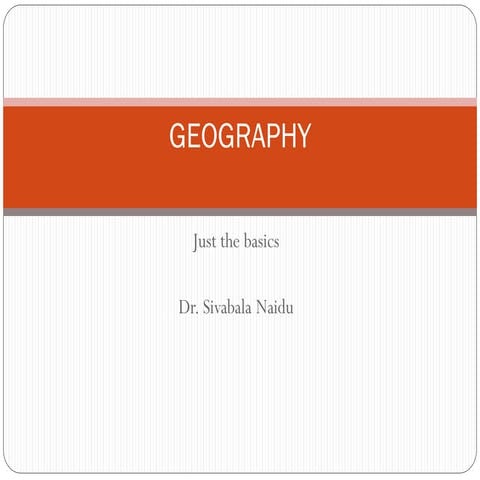 Geography for beginners | PPT
