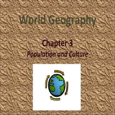 Geography - Population | PPT
