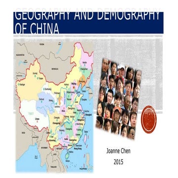 Geography and Demography of China 2015 | PPT