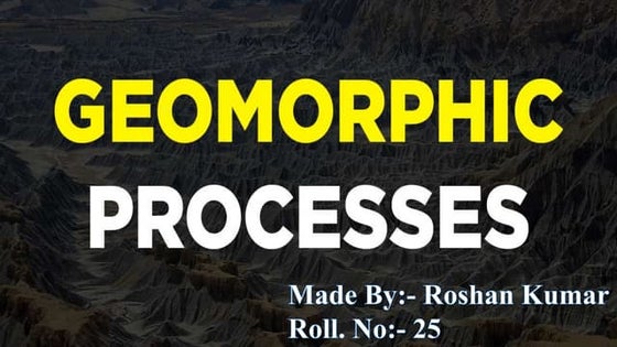 Fundamental concepts of geomorphology | PPTX | Geology | Science